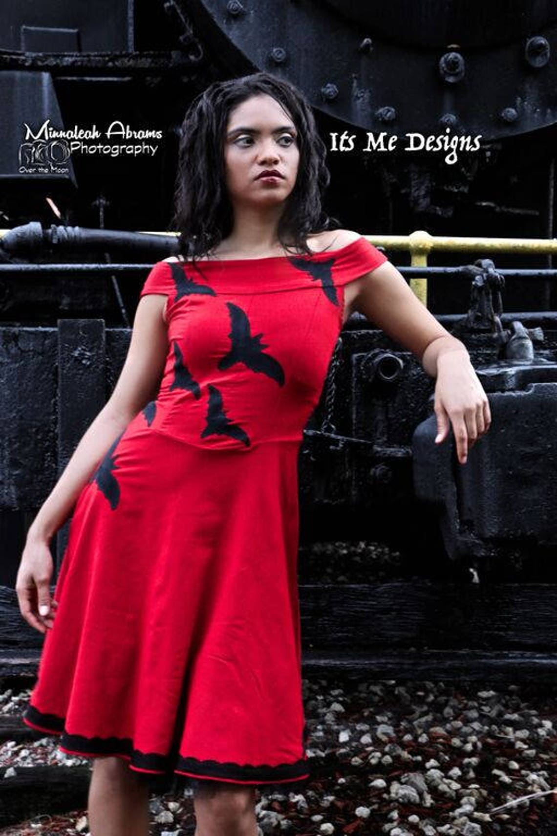 Black Bat Party Dress Size 3 Red Goth Prom Party Goth Wedding - Etsy