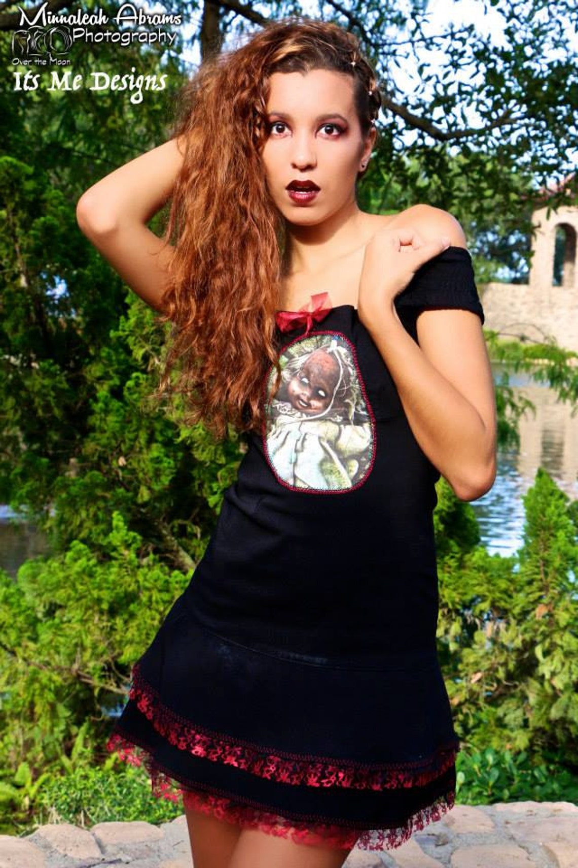 Dress Creepy Baby Doll Small Goth Fashion Cemetery Prints - Etsy