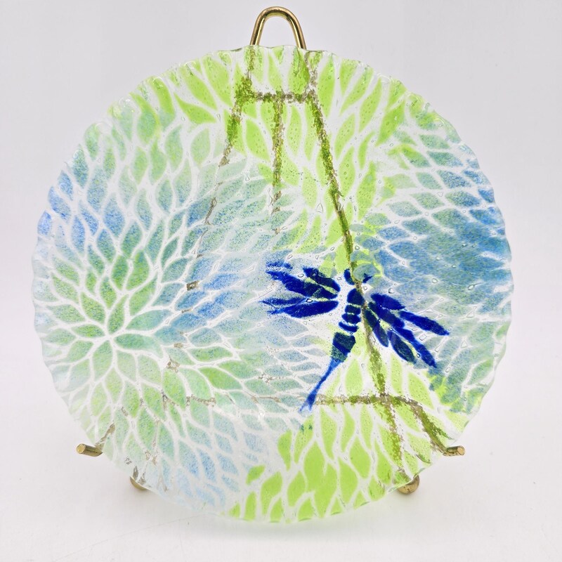 Dragonfly Fused Art - Etsy