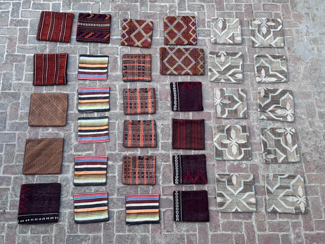 Reserved for Allison - Collection of Luxurious Flat-woven Cushion ...