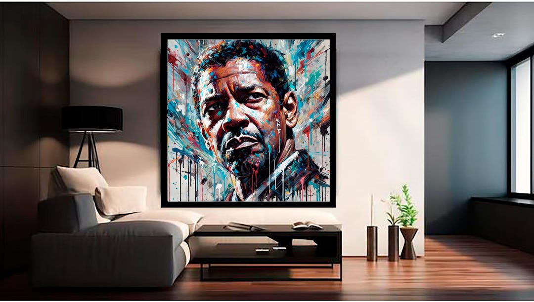 Denzel Washington Inspirational Wall Art Denzel Washington Art Famous ...