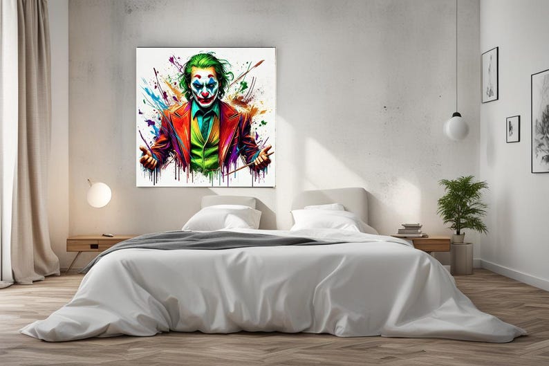 Joker Superhero Pop Art Digital Poster Design PNG File Joaquim Phoenix ...