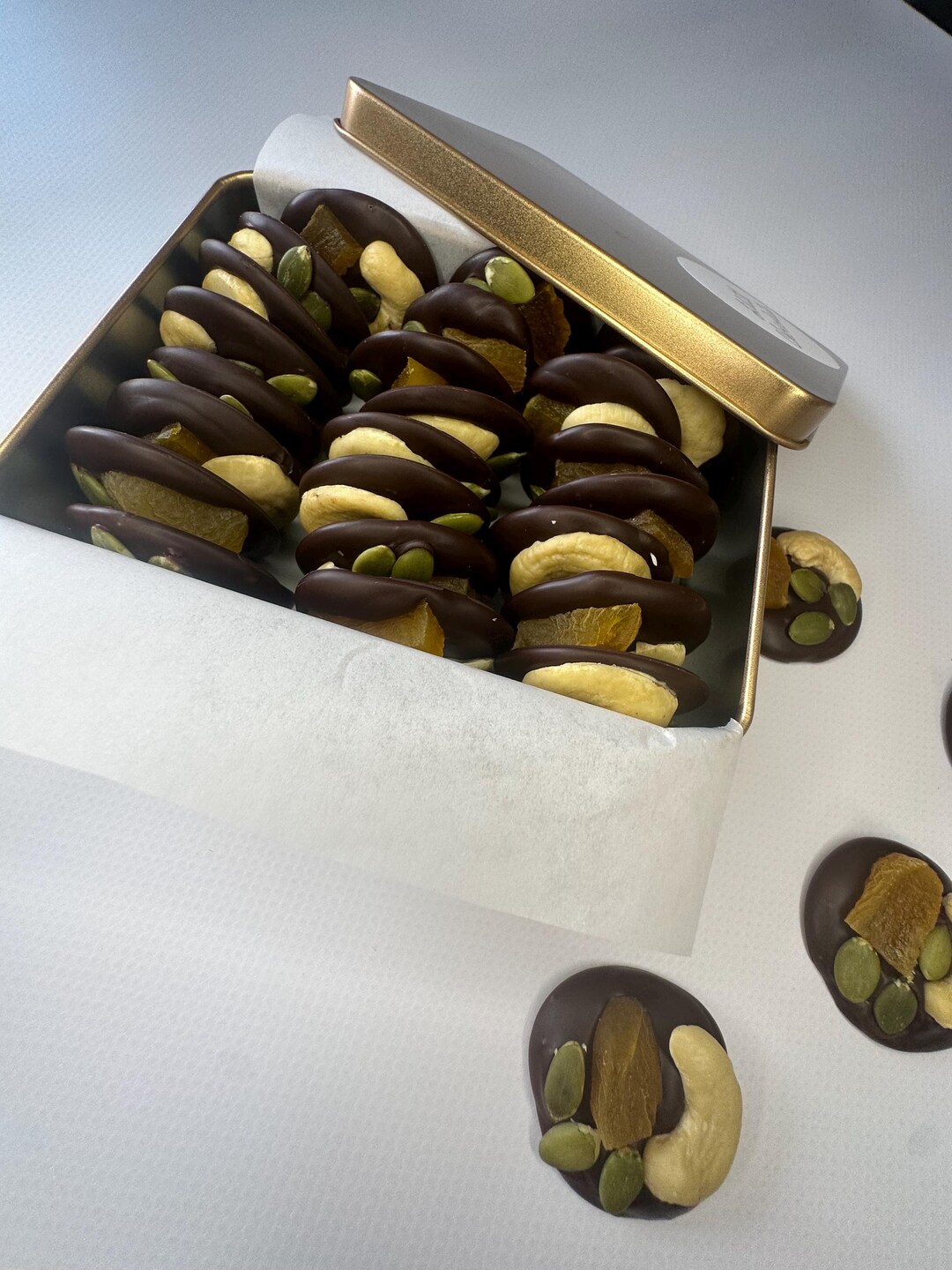 Chocolate Mendiants Dark Chocolate Chocolate With Nuts and Dried Fruits ...