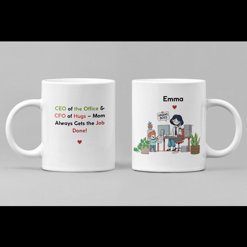 Personalized CEO Mom Mug – Working Mom Gift – Custom Name Coffee Cup ...