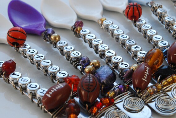 Items similar to Personalized Sport Themed Baby Spoons on Etsy