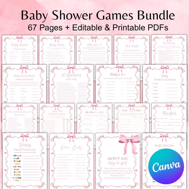 2026 Baby Shower Games - Etsy