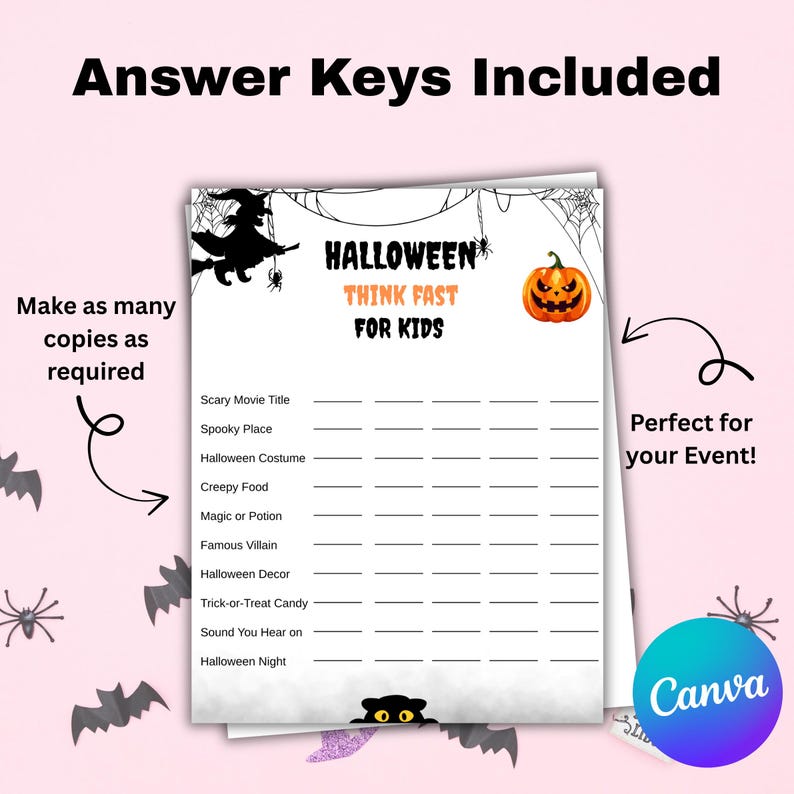 50 Halloween Games Bundle, Fun for Family & Friends, Halloween Party ...