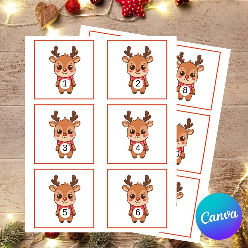 Christmas Scavenger Hunt Printable for Kids, Kids Reindeer Games ...