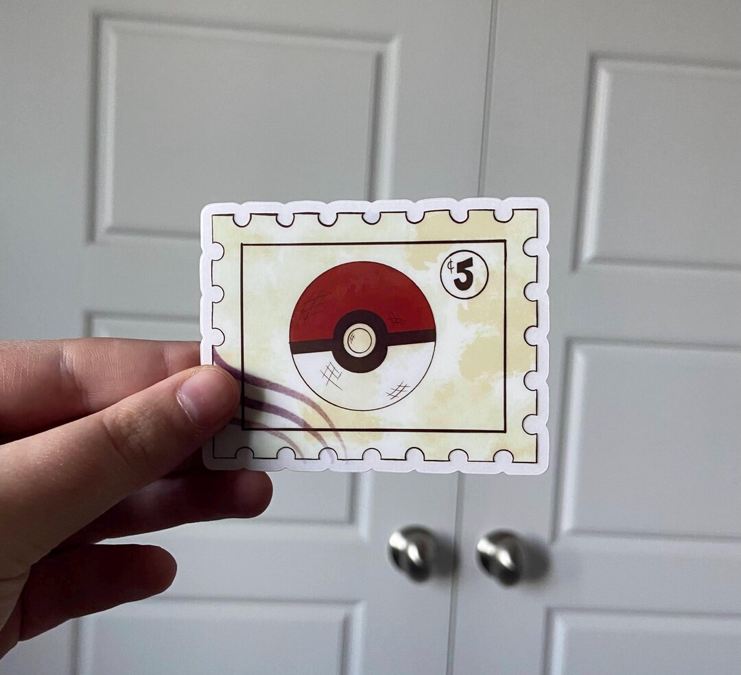 Pokémon Pokeball Stamp Stickers Laptop Water Bottle Decal Sticker - Etsy