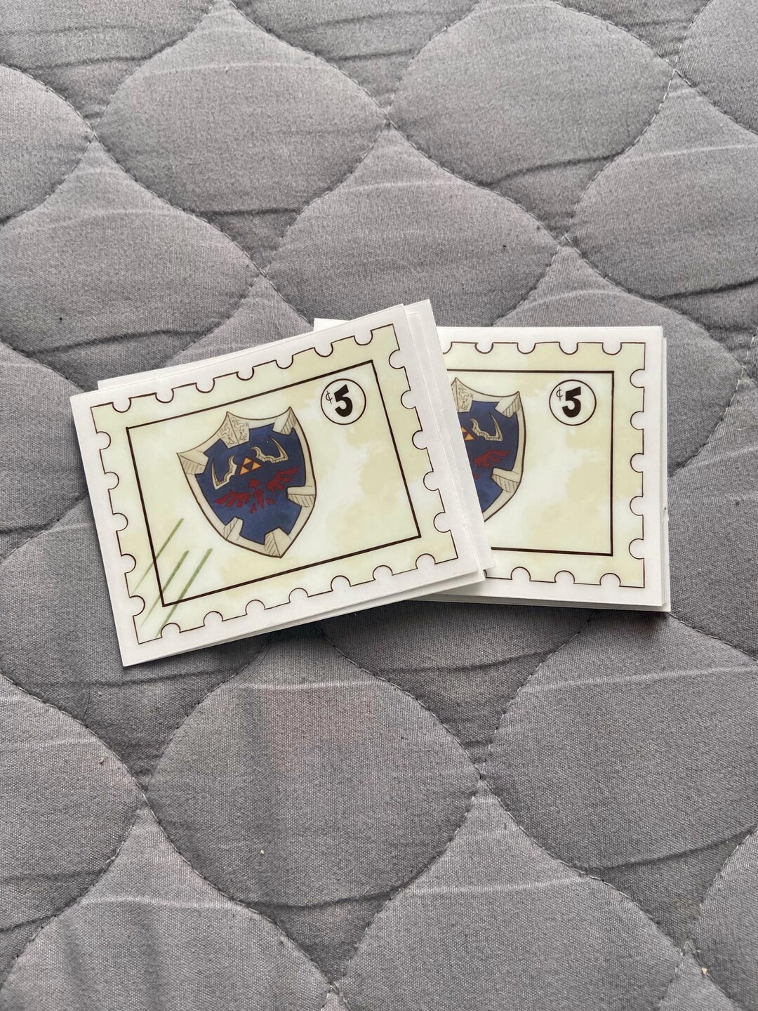 Legend of Zelda Hylian Shield Stamp Stickers Laptop Water Bottle Decal ...