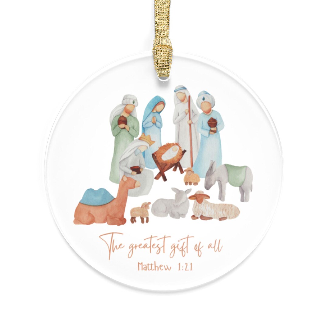 Christmas Tree Ornaments Nativity Scene, Christmas Tree Decor - Etsy