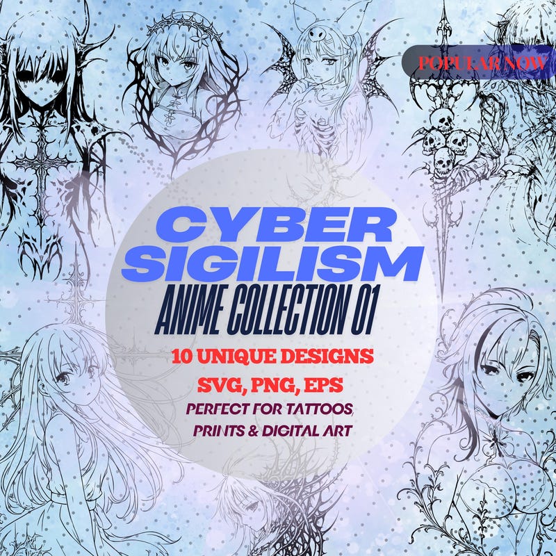 Cyber Sigilism Tattoo Stencil - Etsy