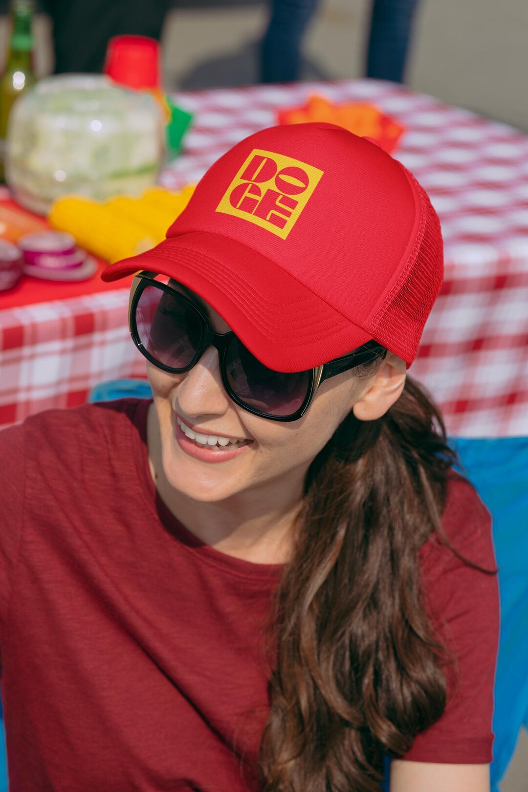 DOGE Hat | Embroidered MAGA Trucker Cap | Patriotic Foam Snapback ...