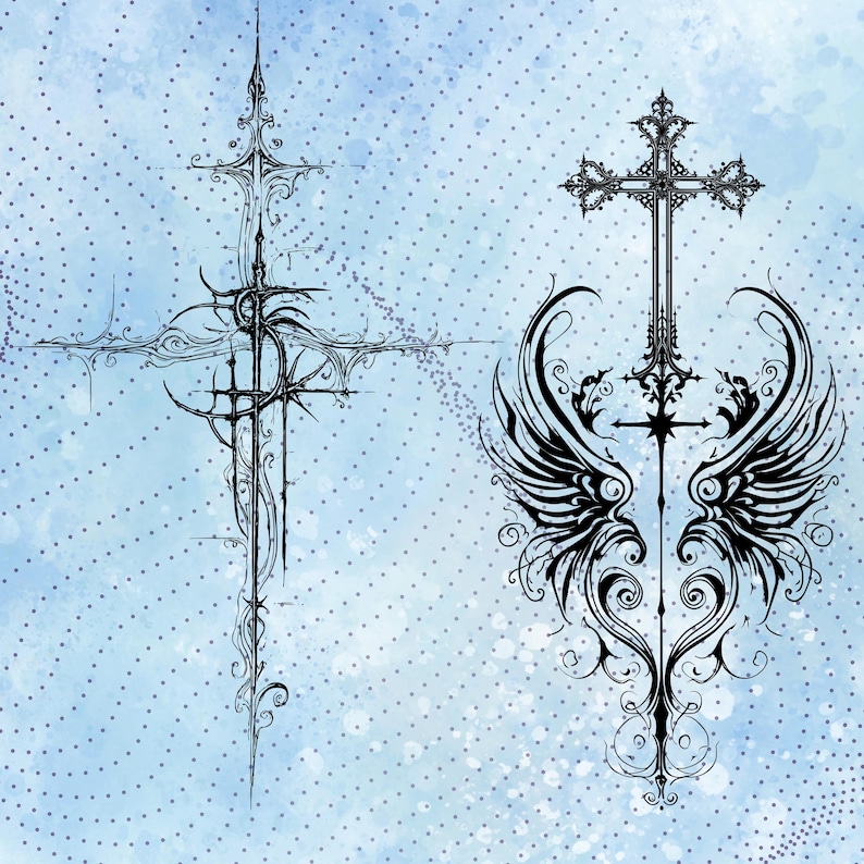 Cybersigil Tattoo Designs: Cyberpunk & Tribal Symbols (SVG, PNG, EPS ...