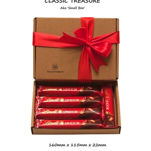Lindt Lindor Chocolate Bar Gift Box, Custom Message, Ribbon Choice ...