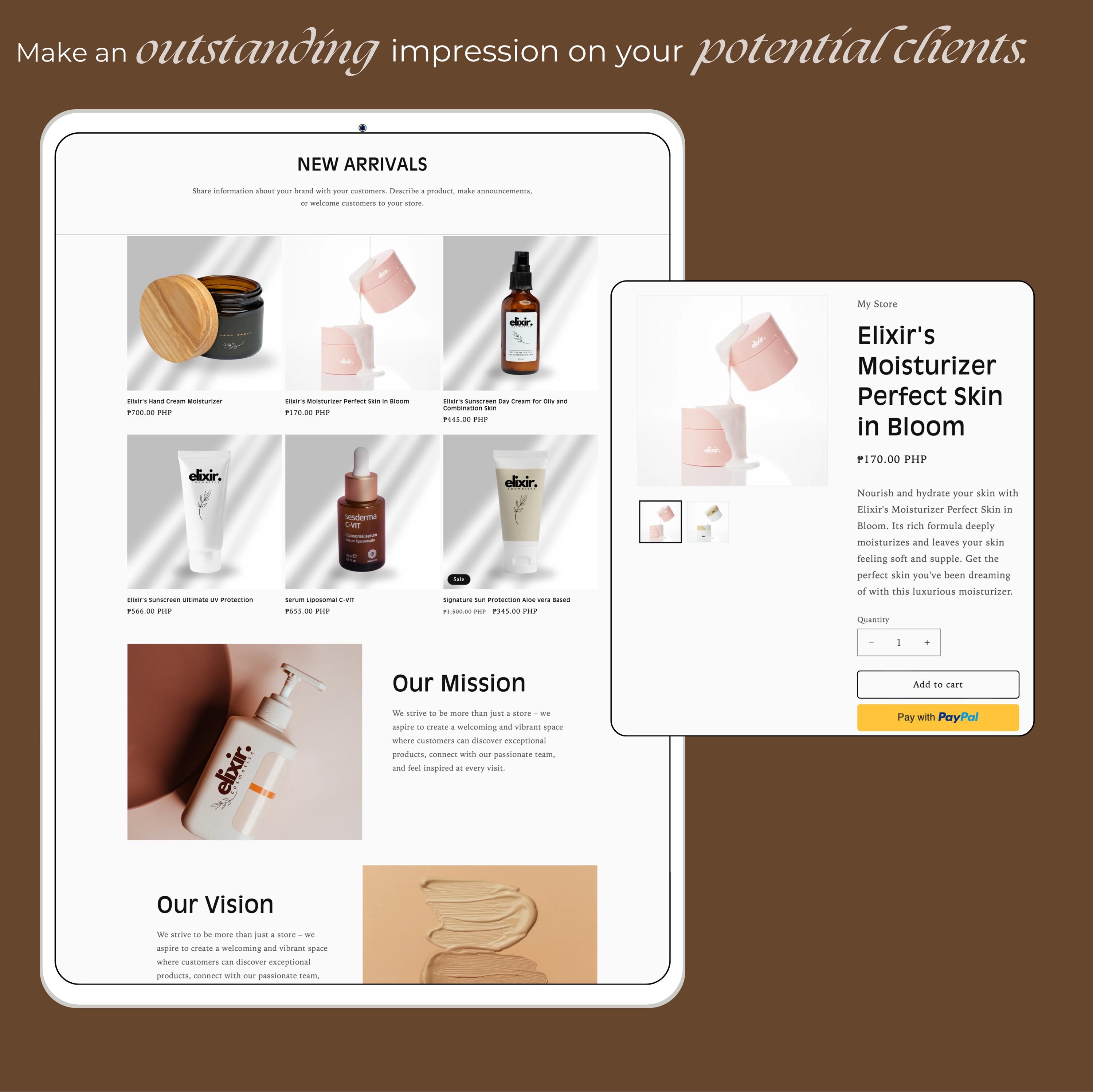 Skin Care Website Design, Skincare Website Template, Branding Template ...