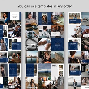 150+ Dark Blue Canva Instagram Template, Social Media Templates ...