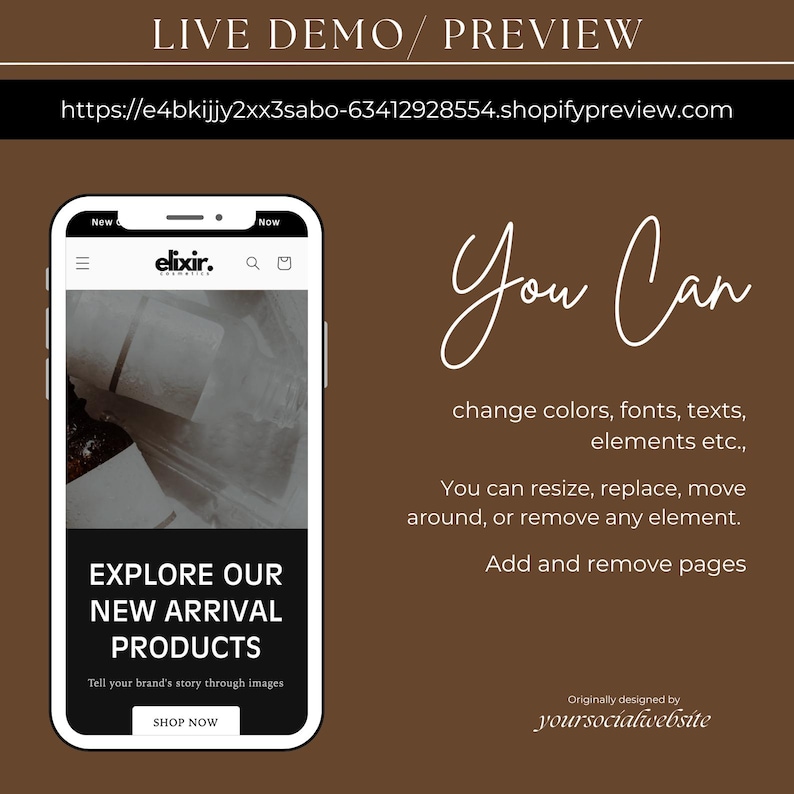 Skin Care Website Design, Skincare Website Template, Branding Template ...