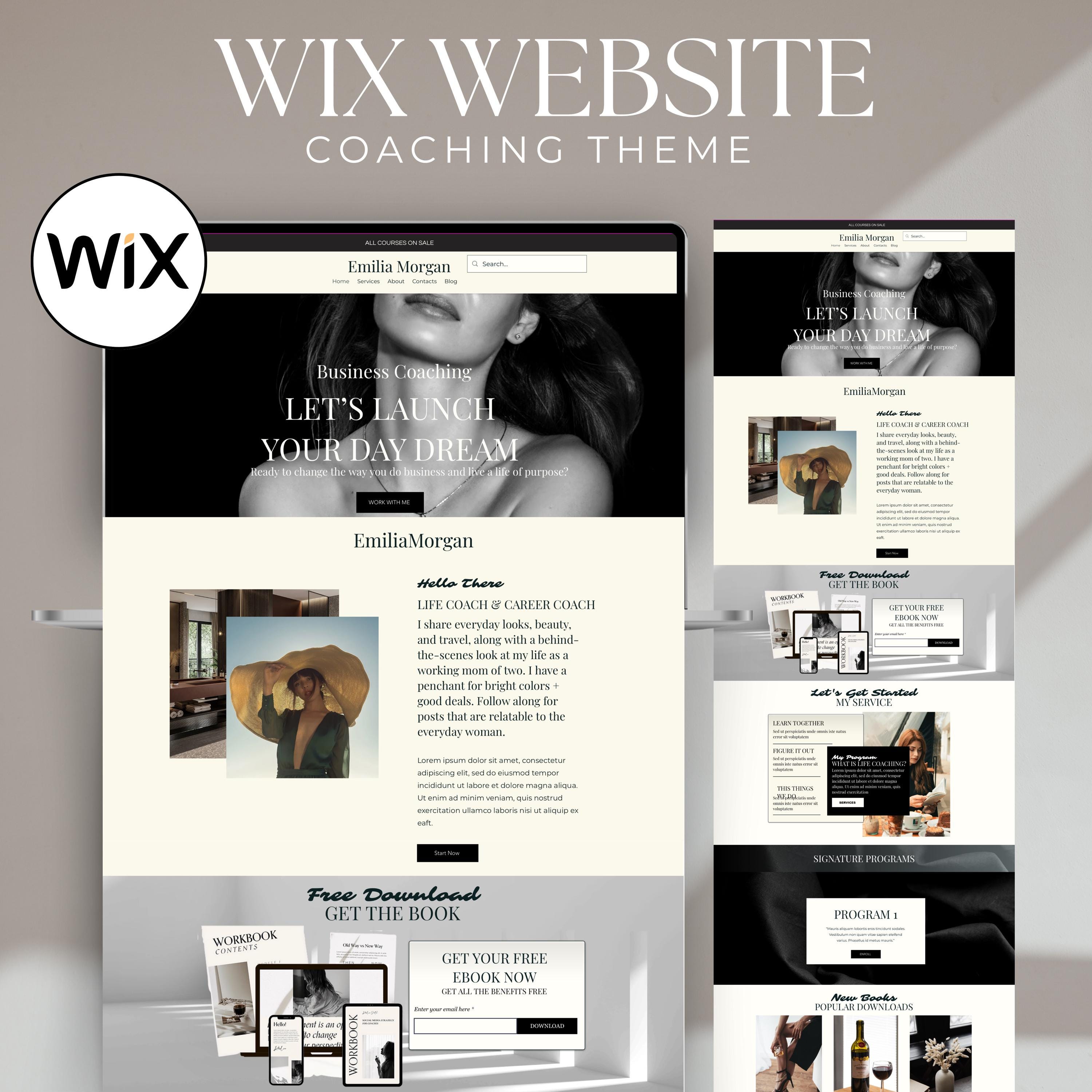 Wix Website Template, Coaching Wix Website Theme, Creative Wix Design ...