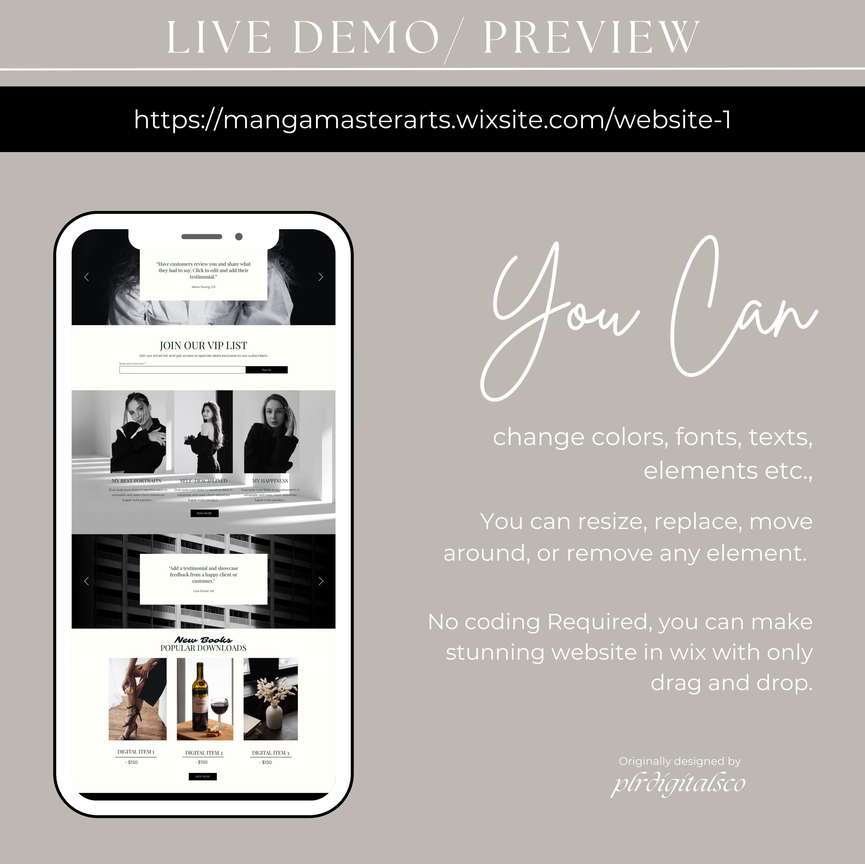 Wix Website Template, Coaching Wix Website Theme, Creative Wix Design ...