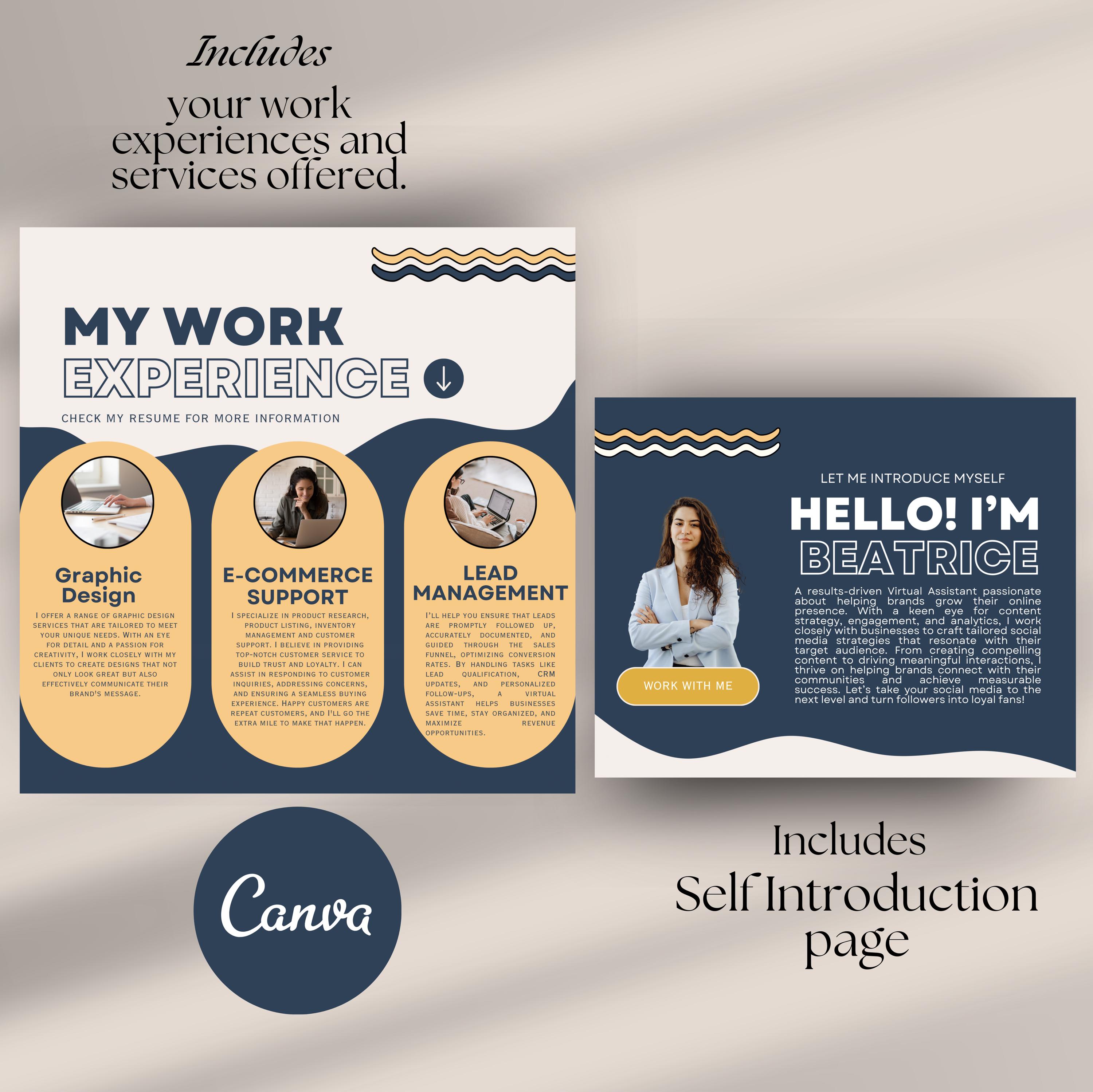 Virtual Assistant Portfolio, Virtual Assistant Portfolio Template ...