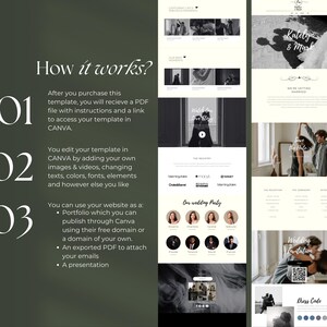 Editable Wedding Website | Canva Template | DIY Digital Invitation ...
