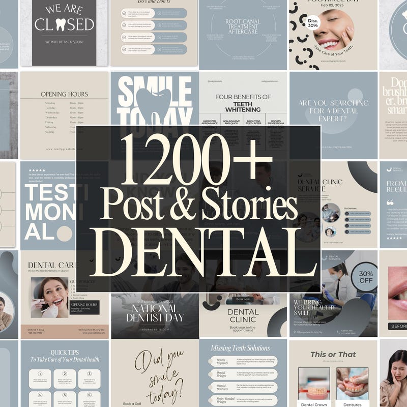 Dental Practice Template - Etsy
