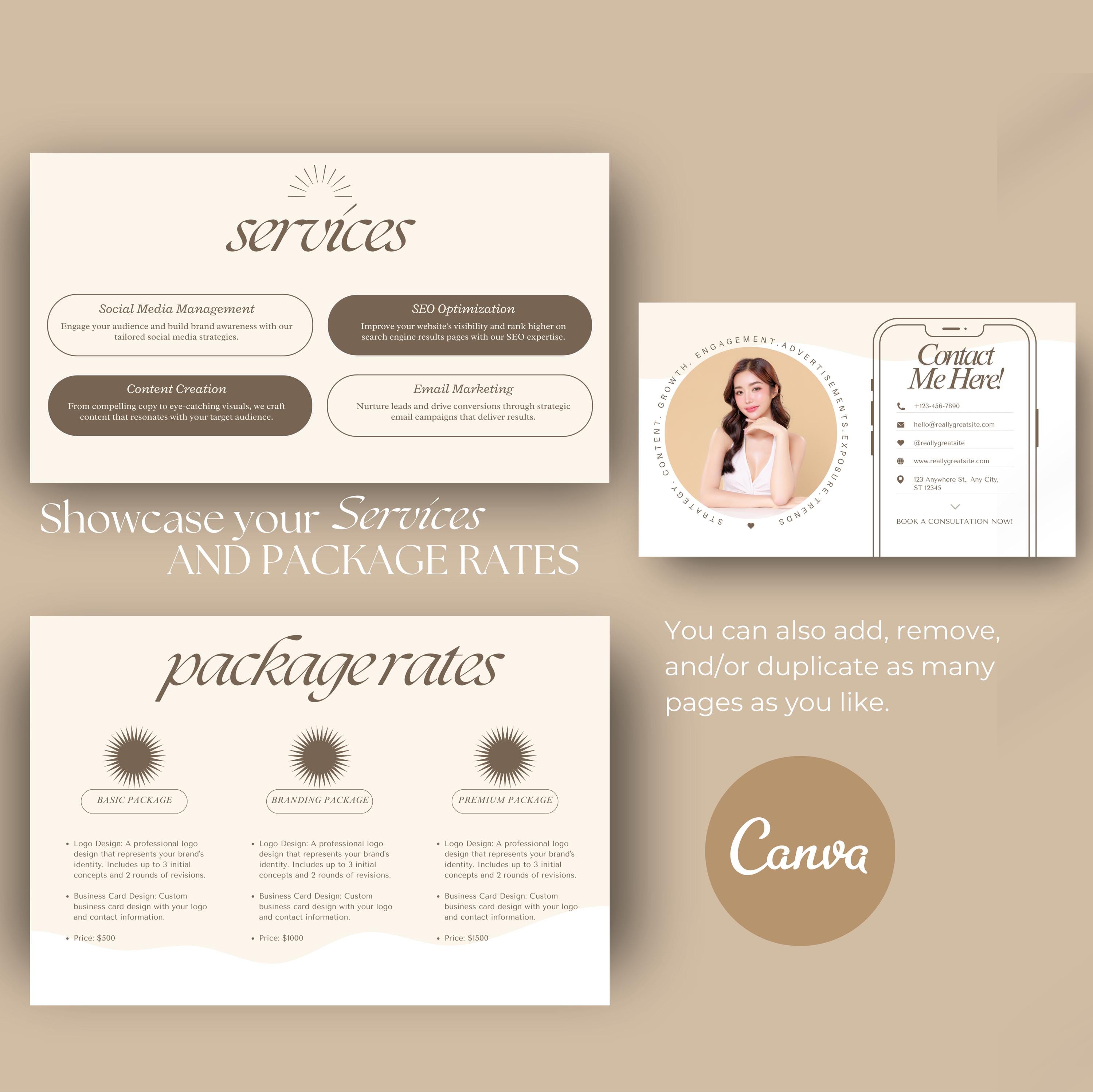 Aesthetic Cream Pastel Portfolio Website Template Brown Website ...