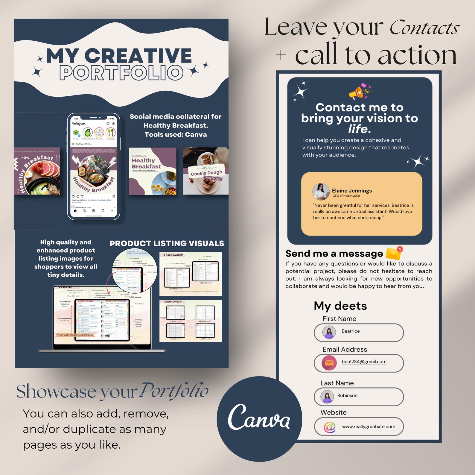 Virtual Assistant Portfolio, Virtual Assistant Portfolio Template ...