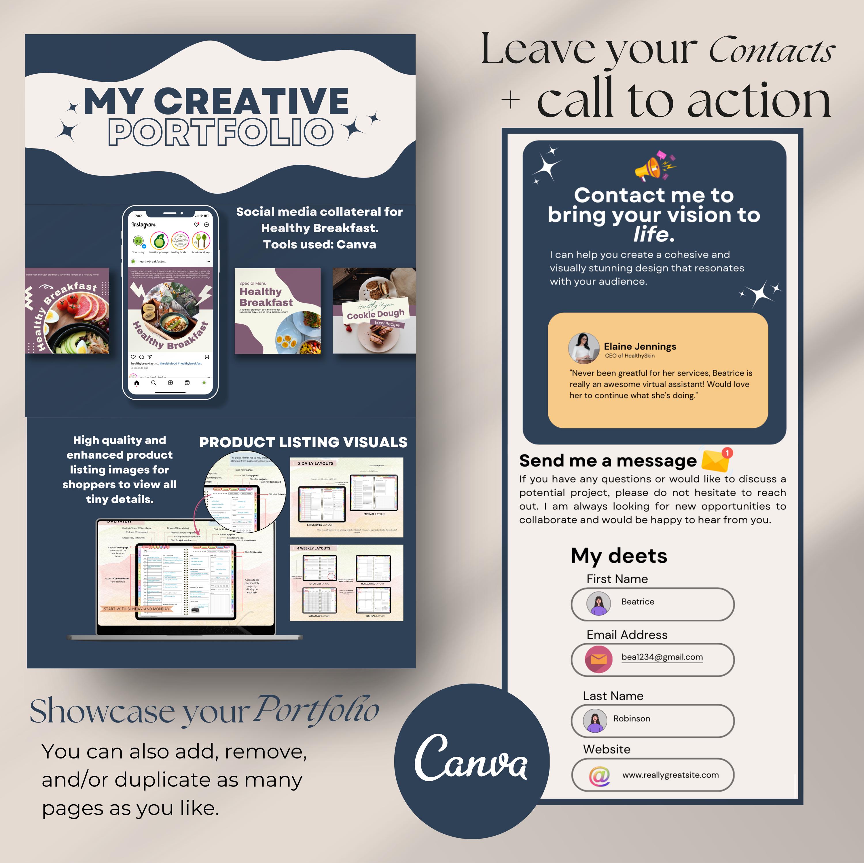 Virtual Assistant Portfolio, Virtual Assistant Portfolio Template ...