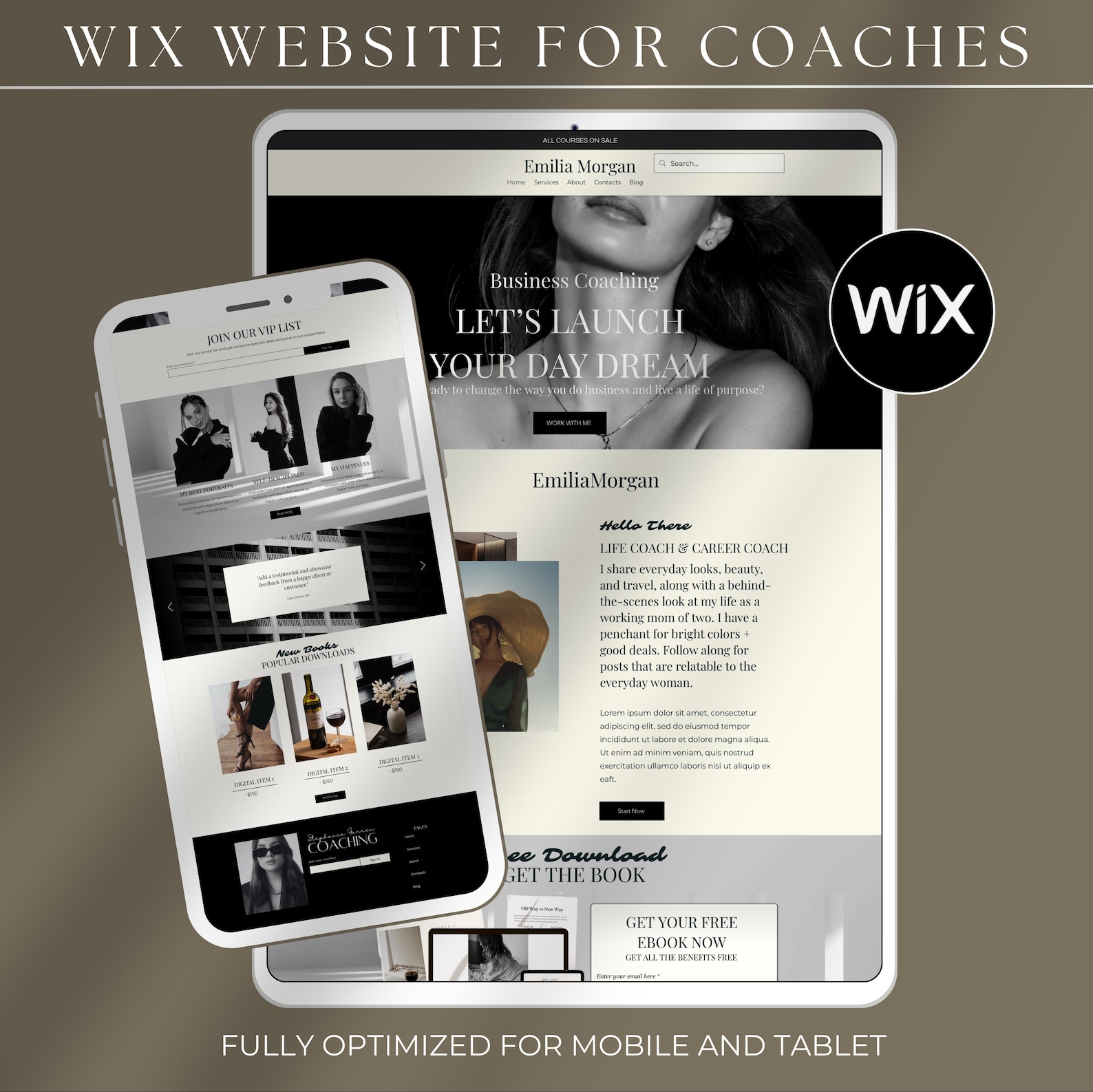 Wix Website Template, Coaching Wix Website Theme, Creative Wix Design ...