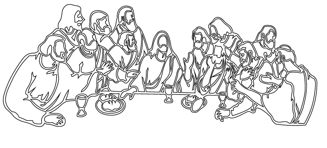 Last Supper Laser Cut File .cdr - Etsy