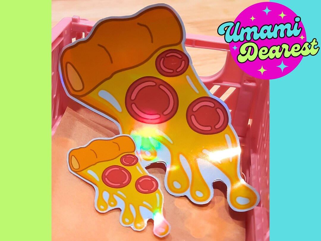 Drippy Pizza Stickers | Choice of 3 Sizes Including *LIFE-SIZE ...