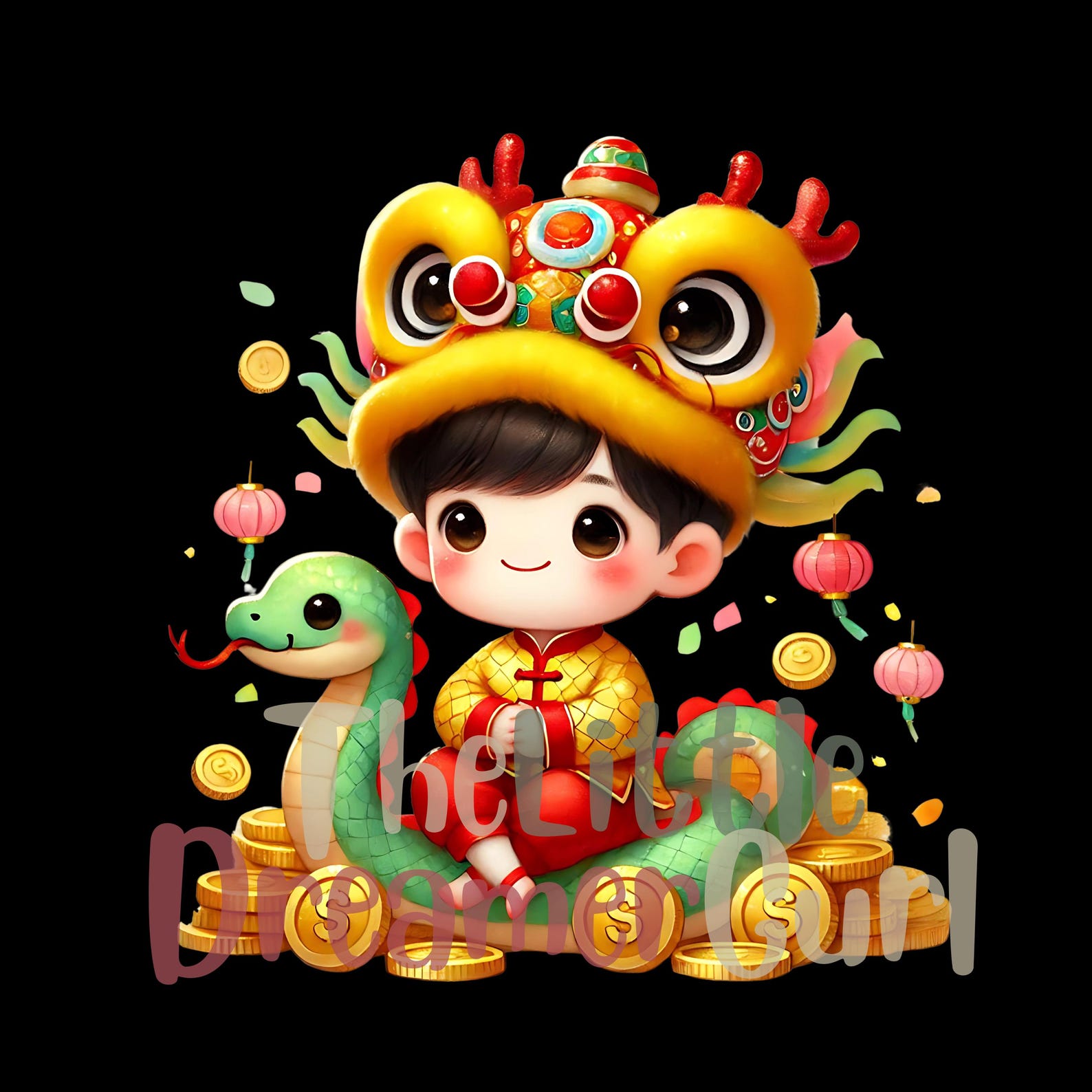 14 Chinese Lunar New Year 2025, Year of the Snake PNG Sublimation ...