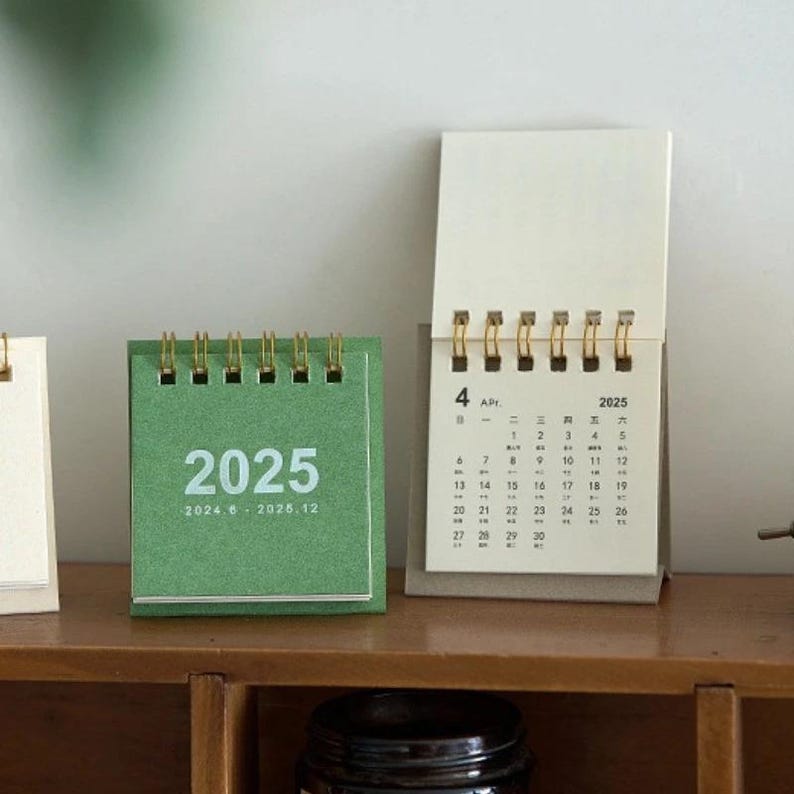 2025 Mini Desk Calendar & Planner Yearly, Monthly, Daily Schedule ...