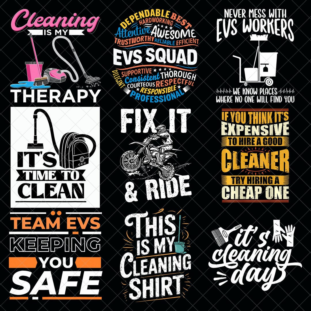EVS PNG Bundle, Environmental Services Squad Sublimation, Funny ...