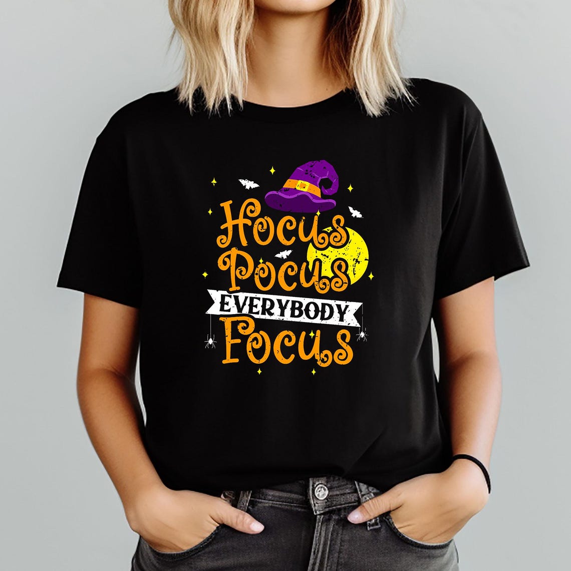 Hocus Pocus Everybody Focus PNG Bundle, Funny Halloween Witch Teacher ...