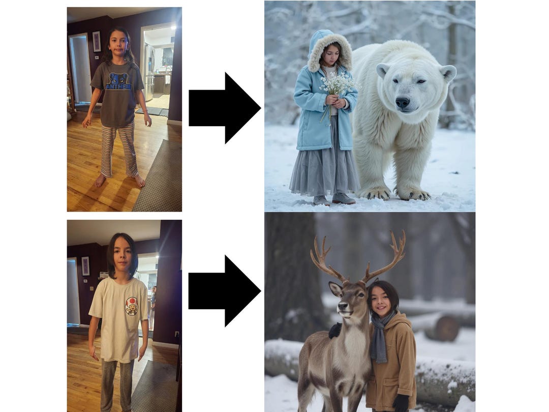 Photoshopped Christmas Cards, Custom AI Designed Christmas Cards ...