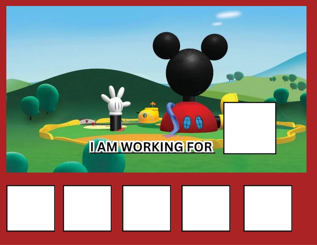 Mickey Mouse Friends Token Board for ABA Therapy - Etsy