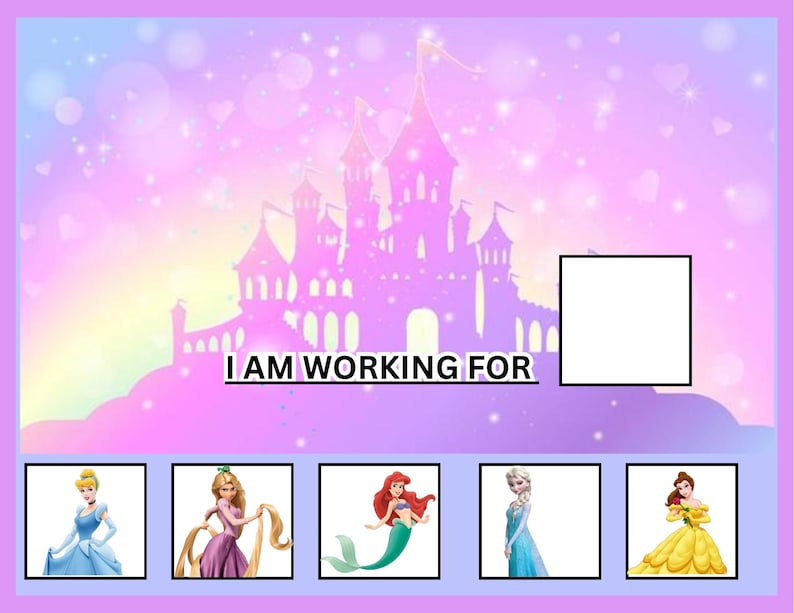 Disney Princess Token Board | Reward Chart for Kids | Printable ...