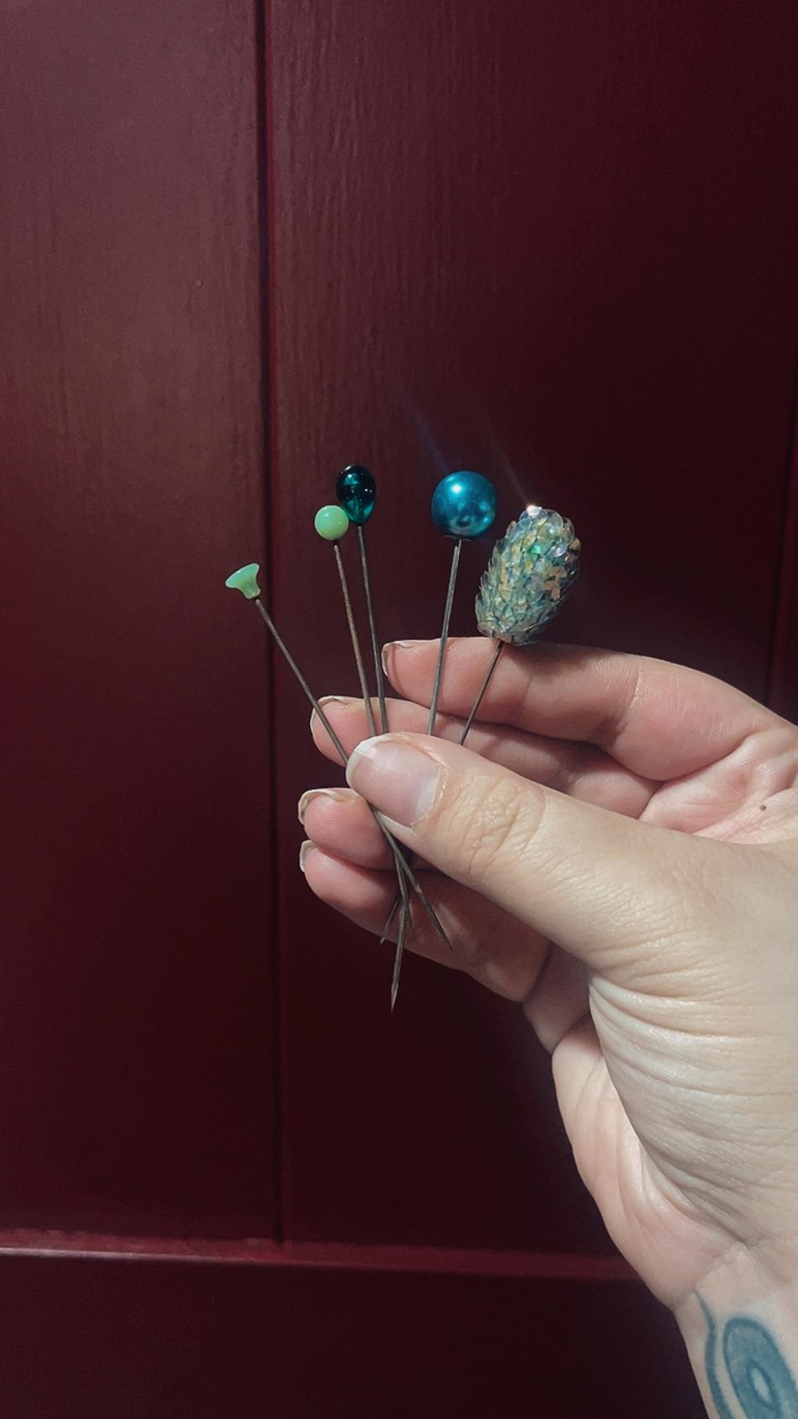 Something Blue- Lot of 5 Vintage Hat Pins - Etsy