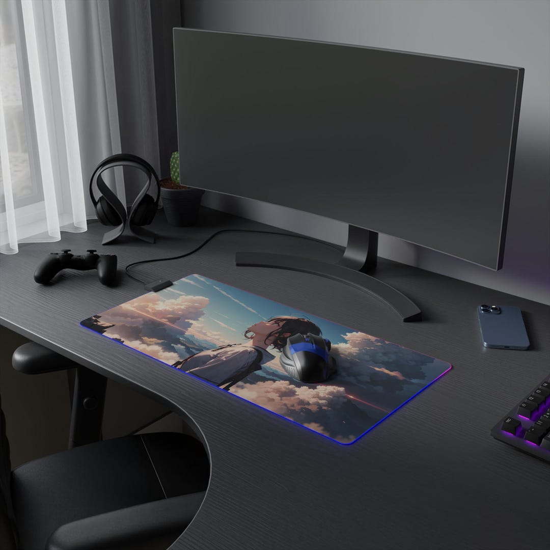 Anime Gaming Mouse Pad, Otaku Desk Mat, Weeb Anime Lover Gift, Large ...