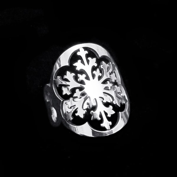 Snowflake Ring - Etsy