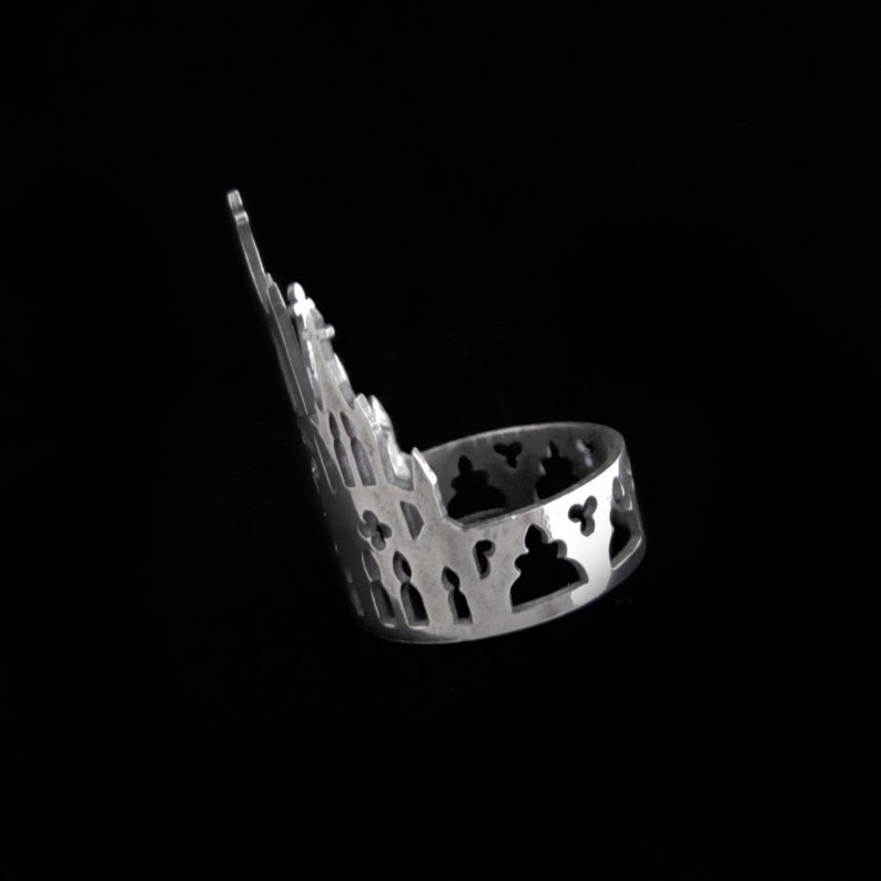 Sterling Silver Cathedral Ring Medieval Gothic Architecture - Etsy