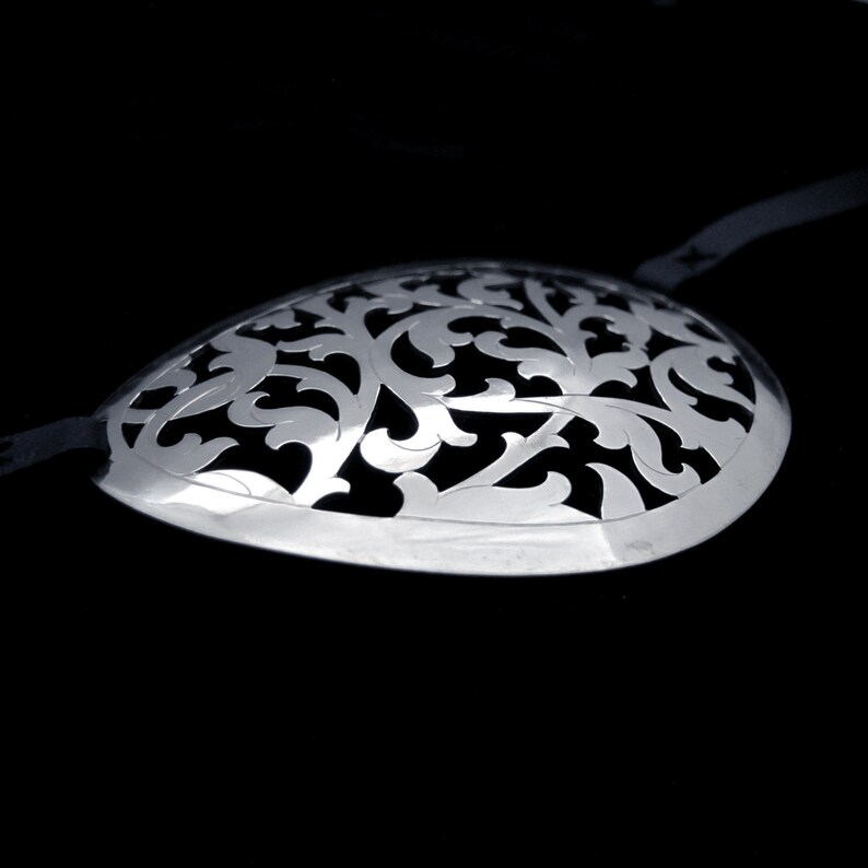 Sterling Silver and Leather Eyepatch Steampunk Masquerade - Etsy