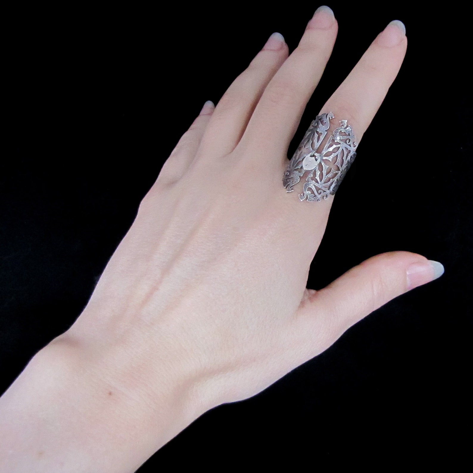 Sterling Silver Cemetery Gates Ring - Gothic Medieval Cathedral Doors ...