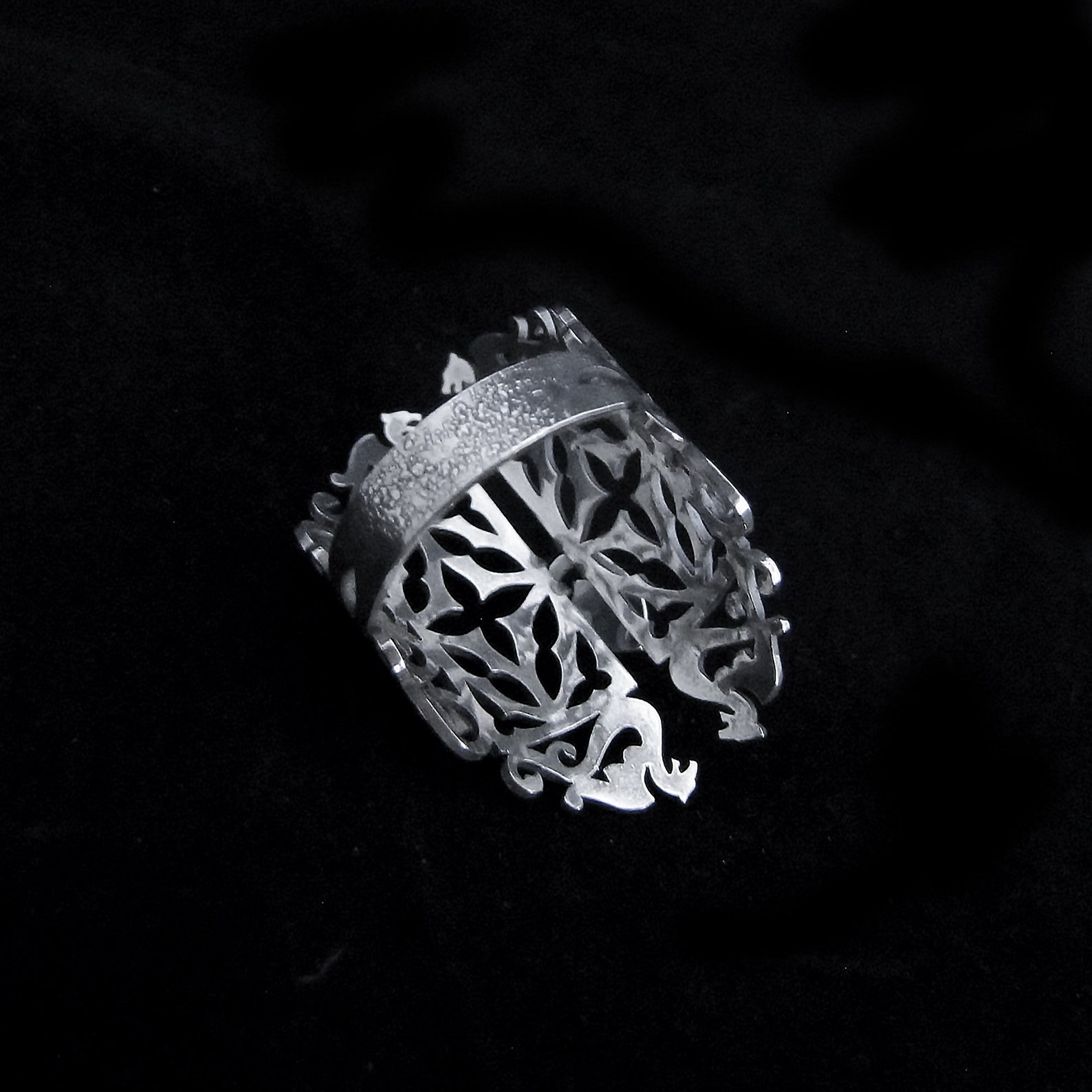 Sterling Silver Cemetery Gates Ring - Gothic Medieval Cathedral Doors ...