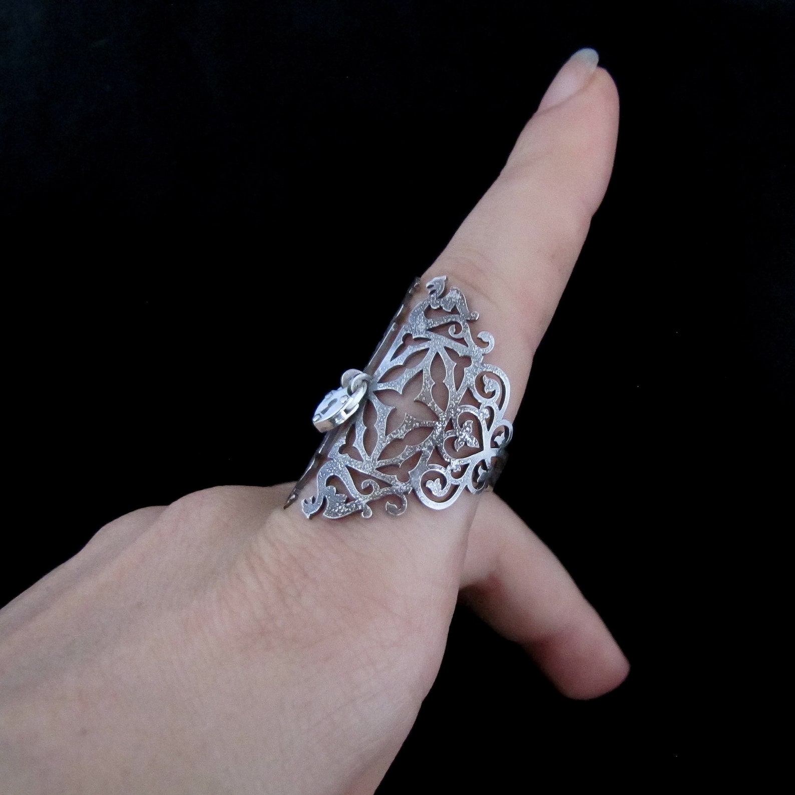 Sterling Silver Cemetery Gates Ring - Gothic Medieval Cathedral Doors ...