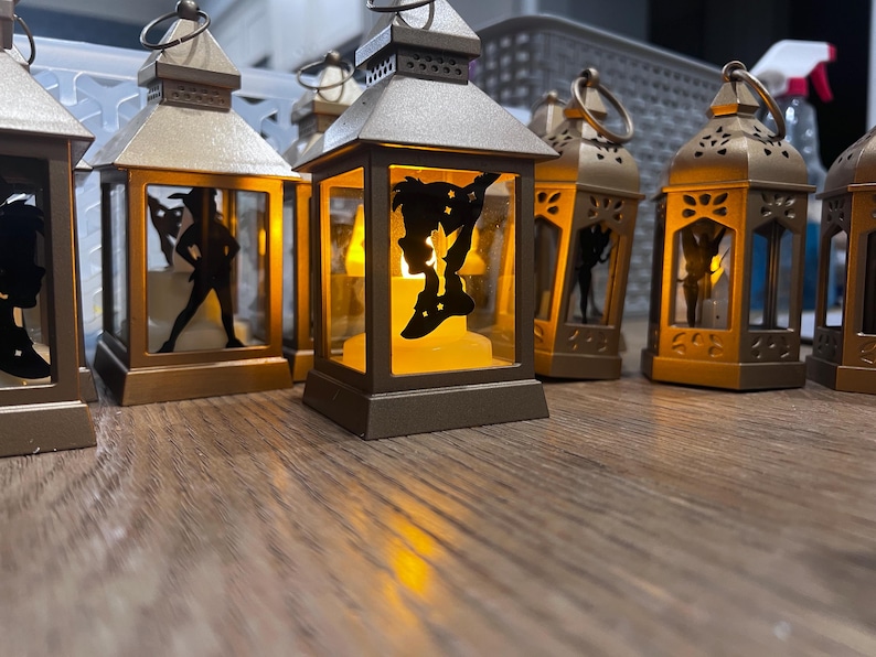 Gold LED Peter Pan and Tinkerbell Inspired Lantern - Etsy
