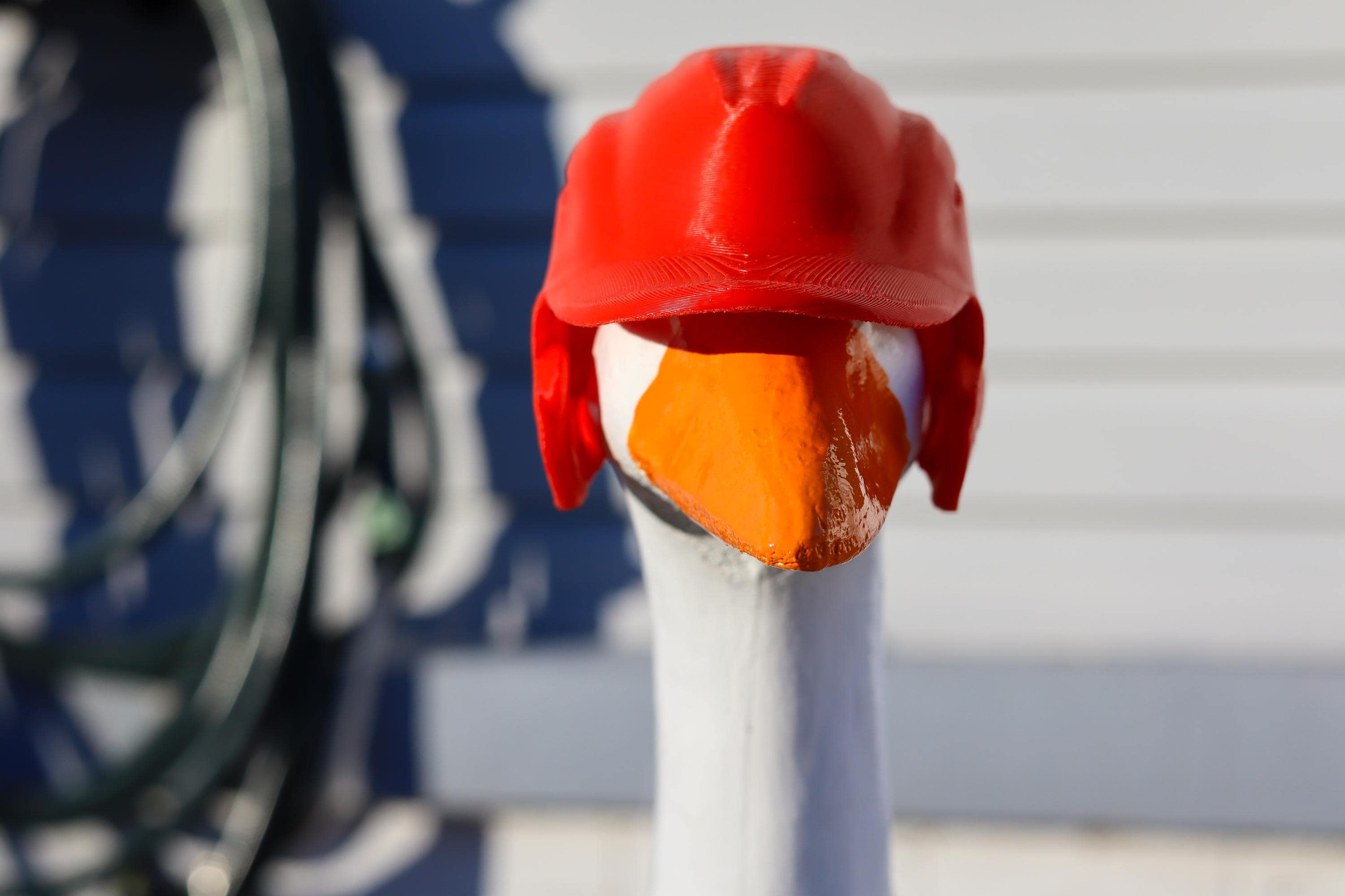 3D Printed Goose Batting Helmet: Desk & Porch Decor, Eco-friendly - Etsy